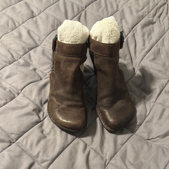 Born | Shoes | Born Brown Leather Womens Heeled Sandals | Poshmark